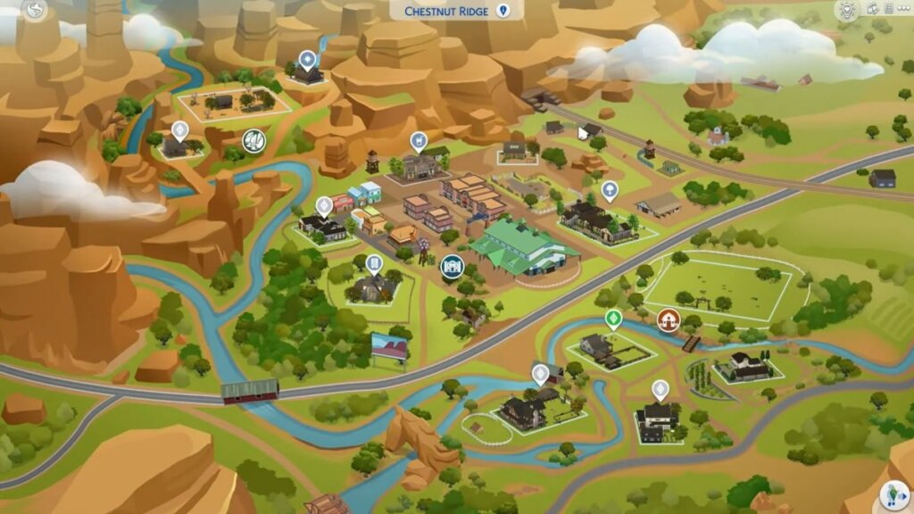 The Sims 4 Tomando as Rédeas: Mapa do Novo Mundo é Revelado - SimsTime